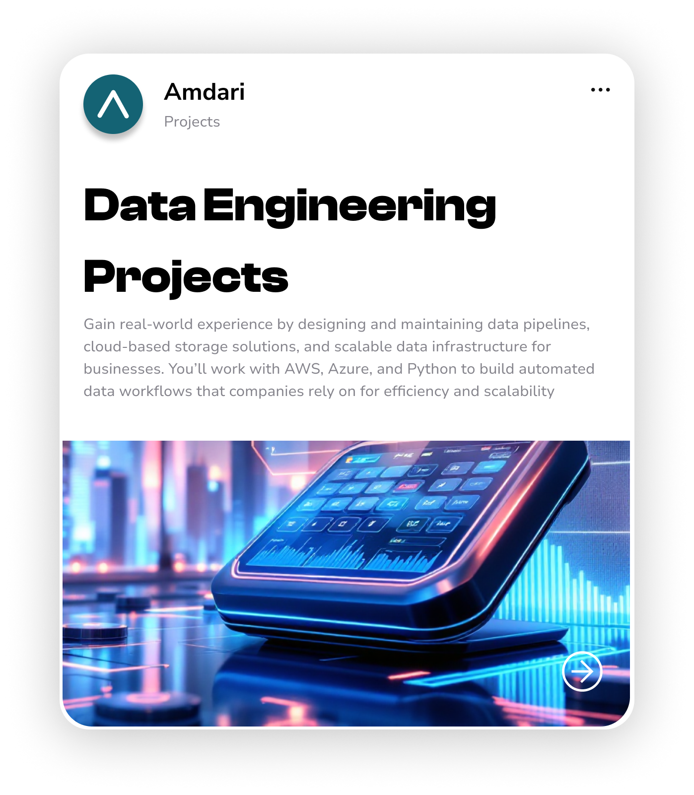 Top Portfolio Projects for Data Analytics | Data Engineering | Data Science - Amdari